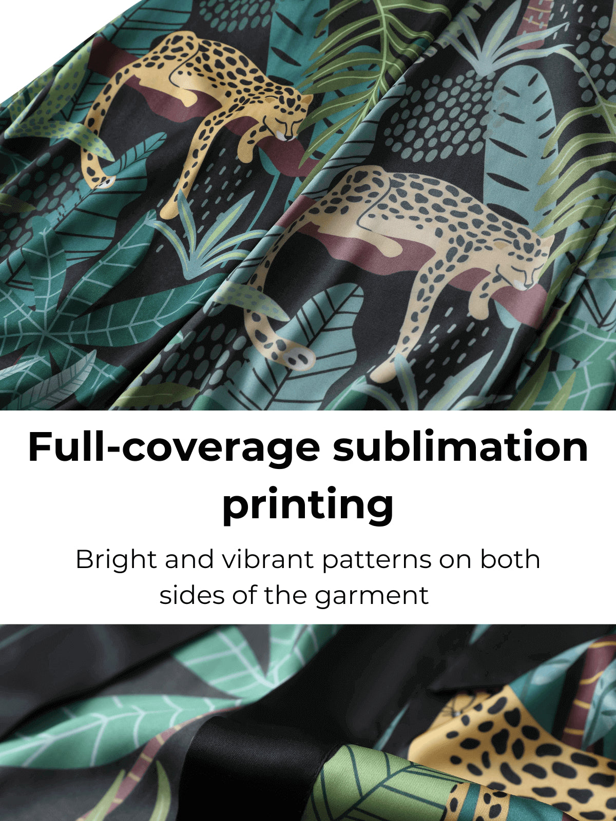 Black & Green Leopard Print Kimono Robe | Cozy Ladies Robe - Ulivary