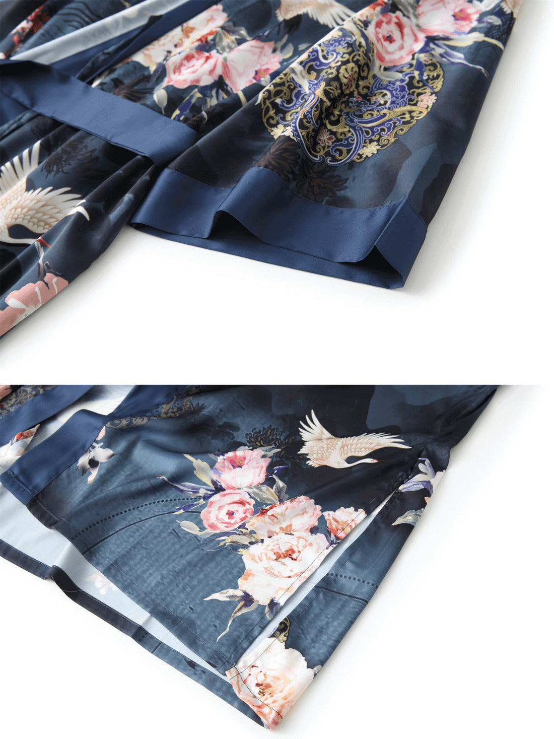 Bridal Robe For Bride | Garden Crane Robe - Ulivary